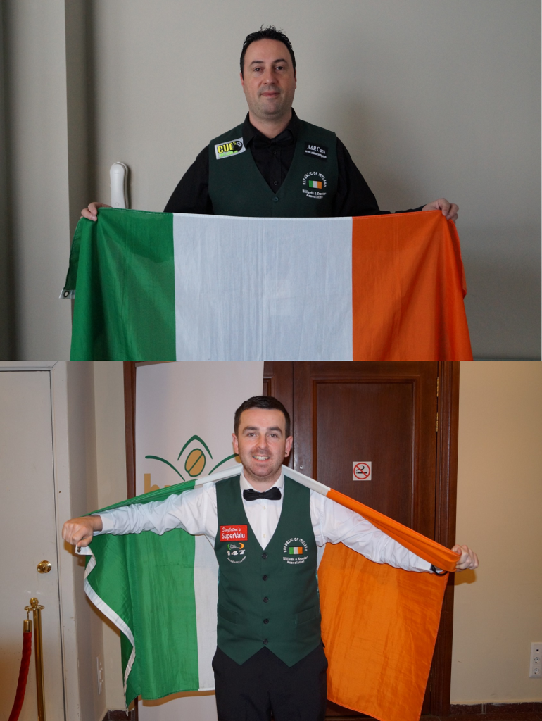 Good Luck Judge & Casey WORLD CUP - QATAR - Snooker & Billiards Ireland