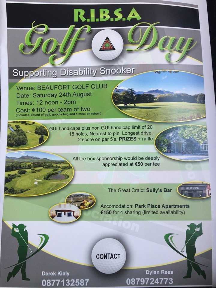 golf - Snooker & Billiards Ireland